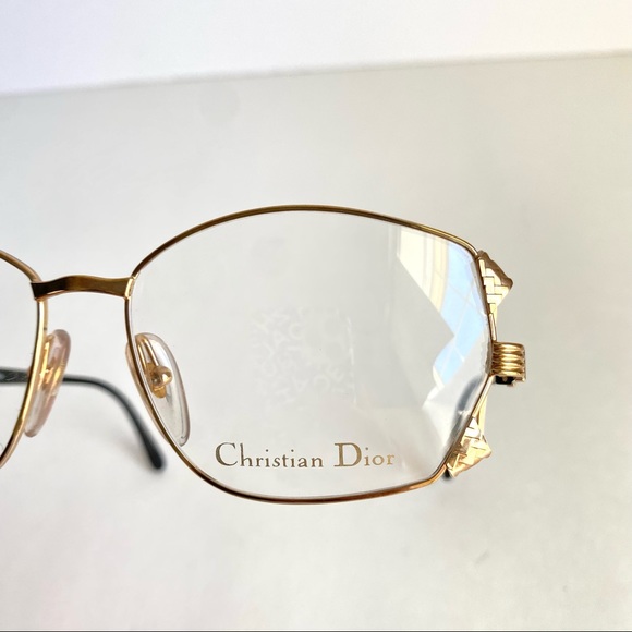 Dior | Accessories | Vintage Christian Dior Eyeglasses Frames Gold Thin Butterfly Glasses Retro ...